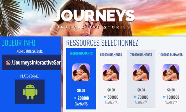 Journeys Interactive Series Triche Astuce Illimite Diamants