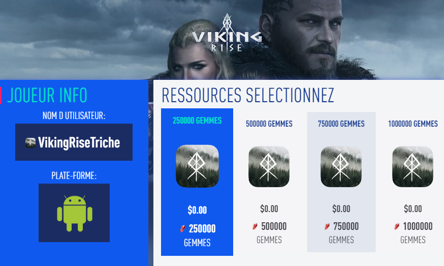 Viking Rise Triche Astuce Gemmes et Pieces Gratuit